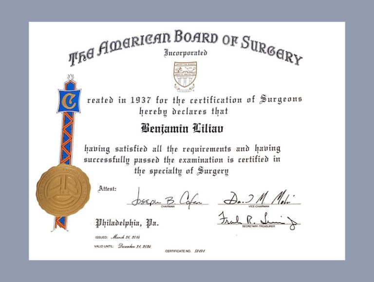 Certification and Awards - Miami, FL - Exceptional Plastic Surgery